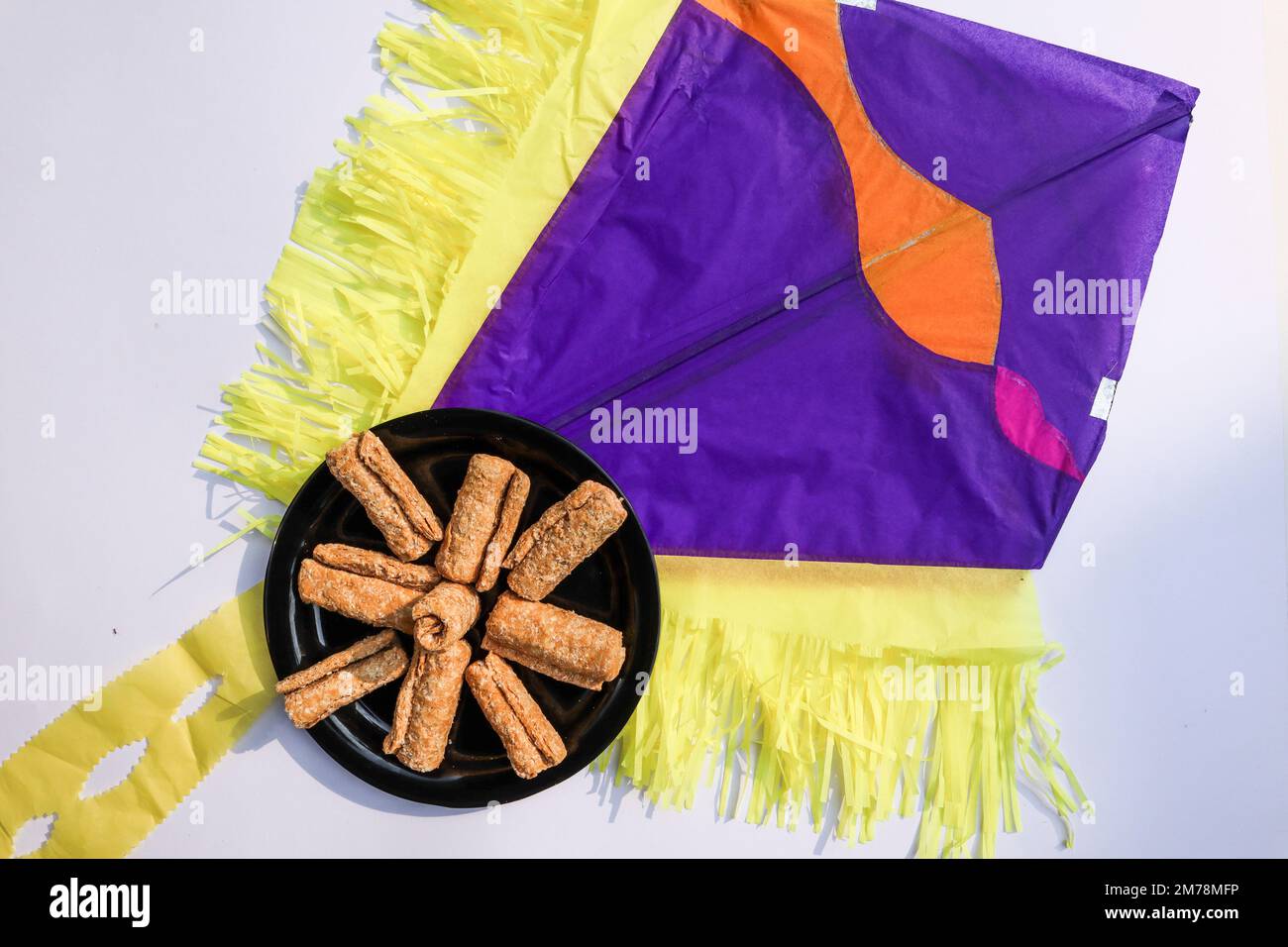 Special Makar sankranti food Gajak or Gachak made of Jaggery and sesame ...