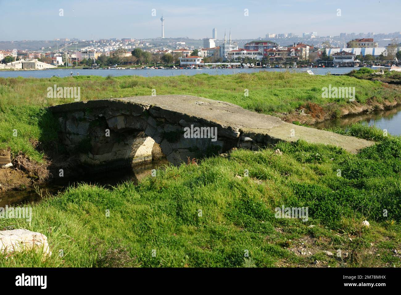 Kanuni Sultan Suleyman Bridge, located in Buyukcekmece, Turkey, was ...