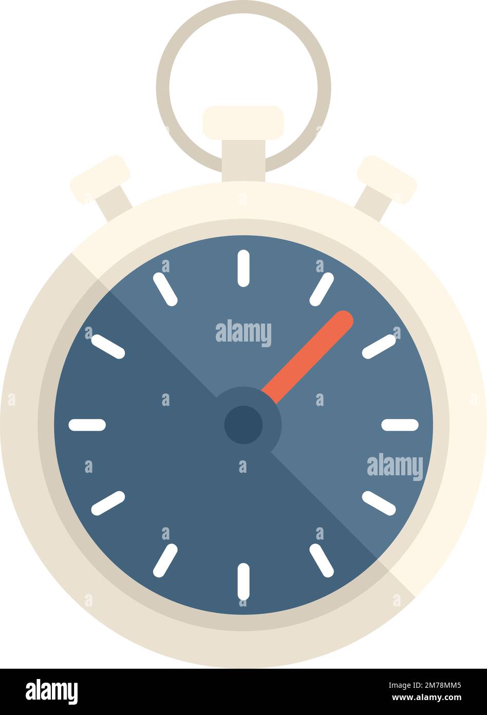 Sport stopwatch icon flat vector. Active fitness. Lifestyle athlete ...