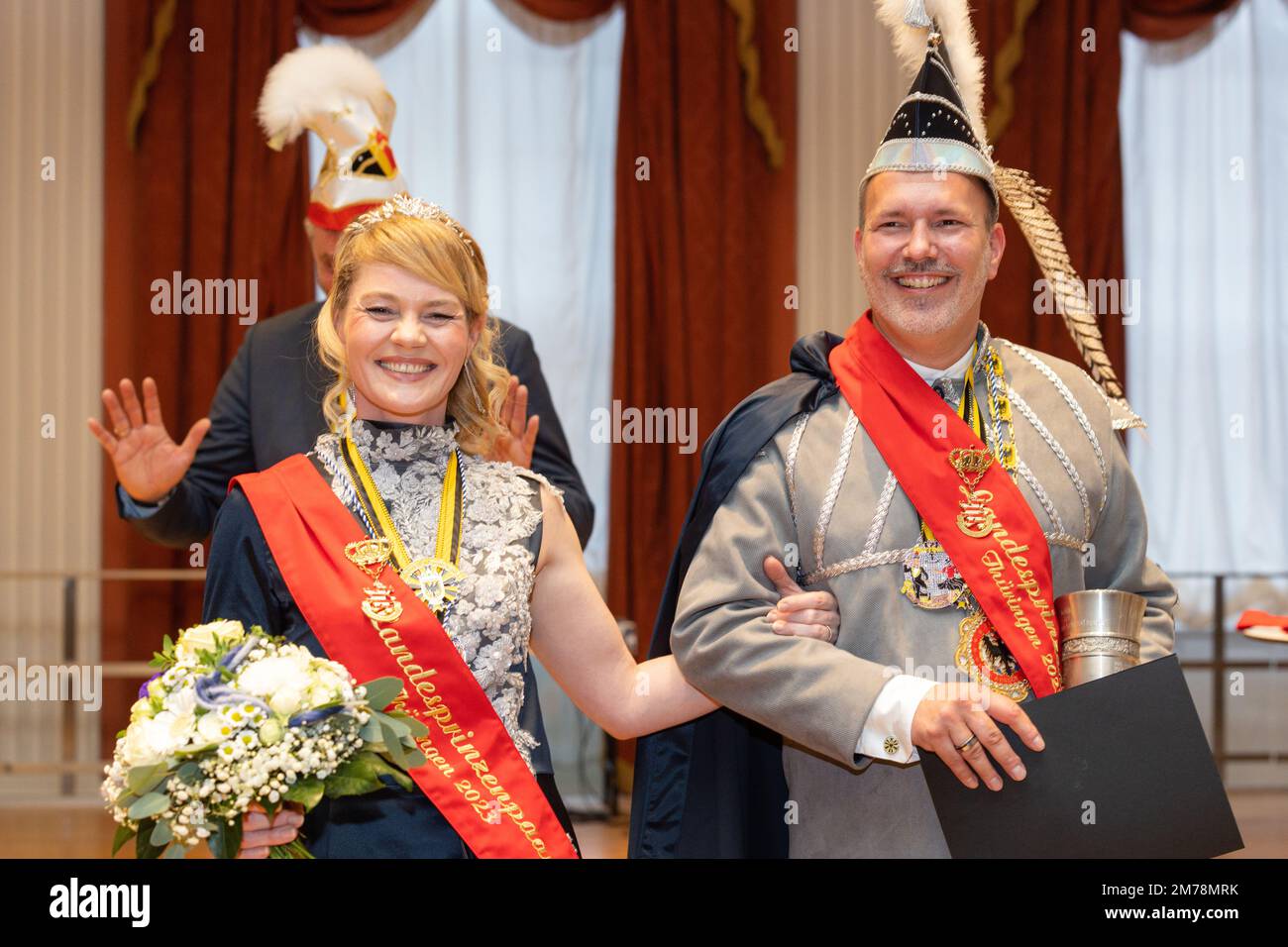 Arnstadt, Germany. 08th Jan, 2023. Ulrike Schmidt-Tantz and Sebastian ...