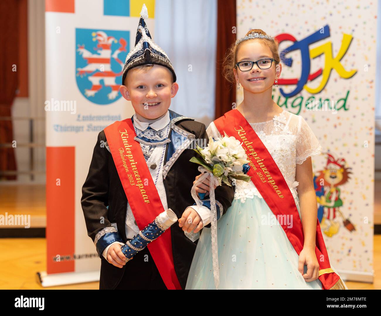 Arnstadt, Germany. 08th Jan, 2023. Crown Prince Mika I (Mika Lauer) and ...