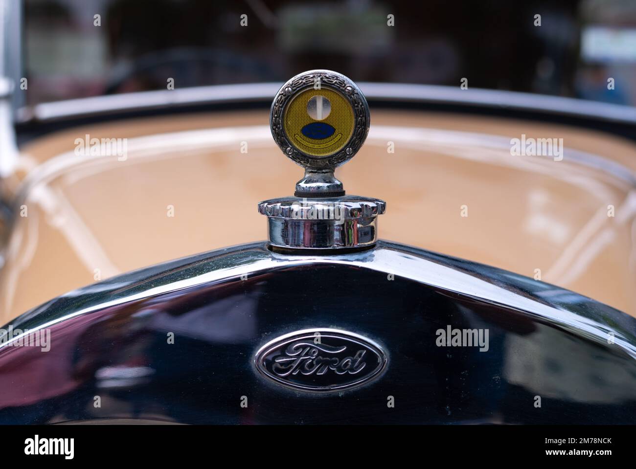 Chennai, India, December 18th 2022: Front View of Ford Roadster Model ...