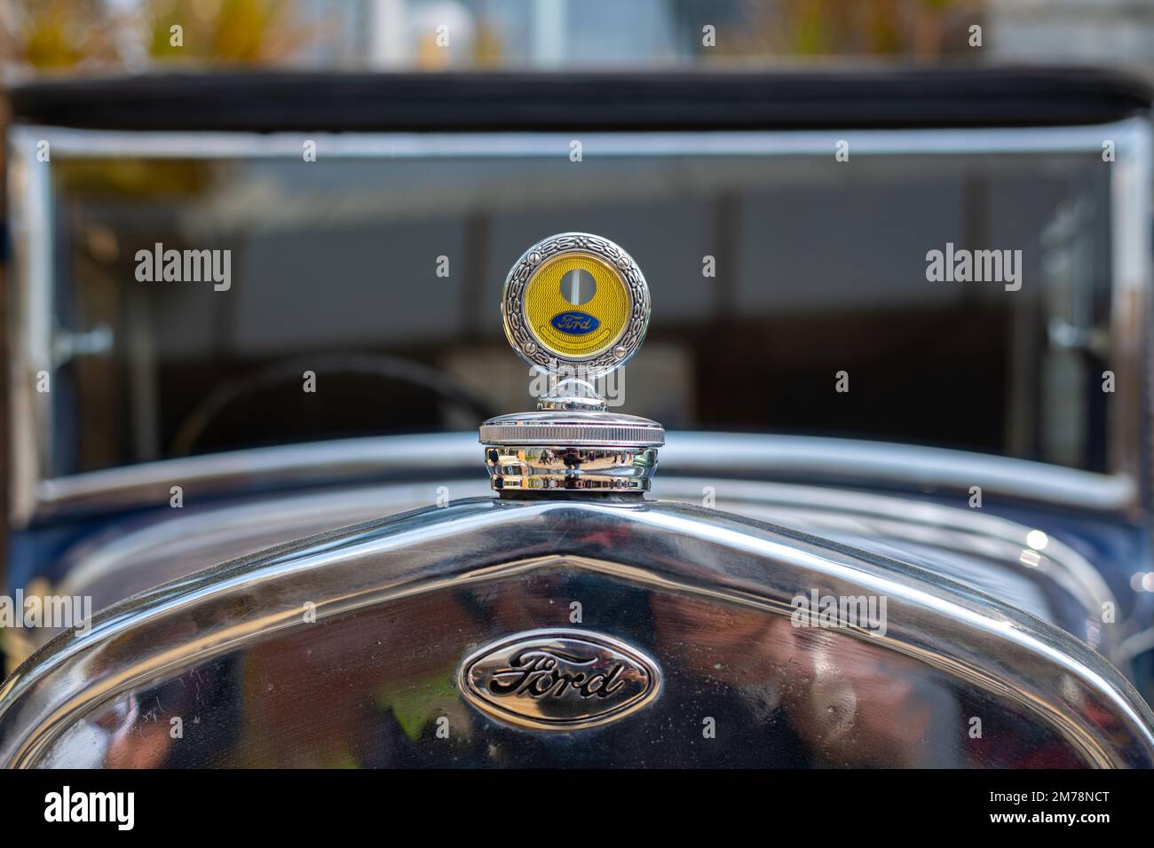 Chennai, India, December 18th 2022: Front View of Ford Roadster Model ...