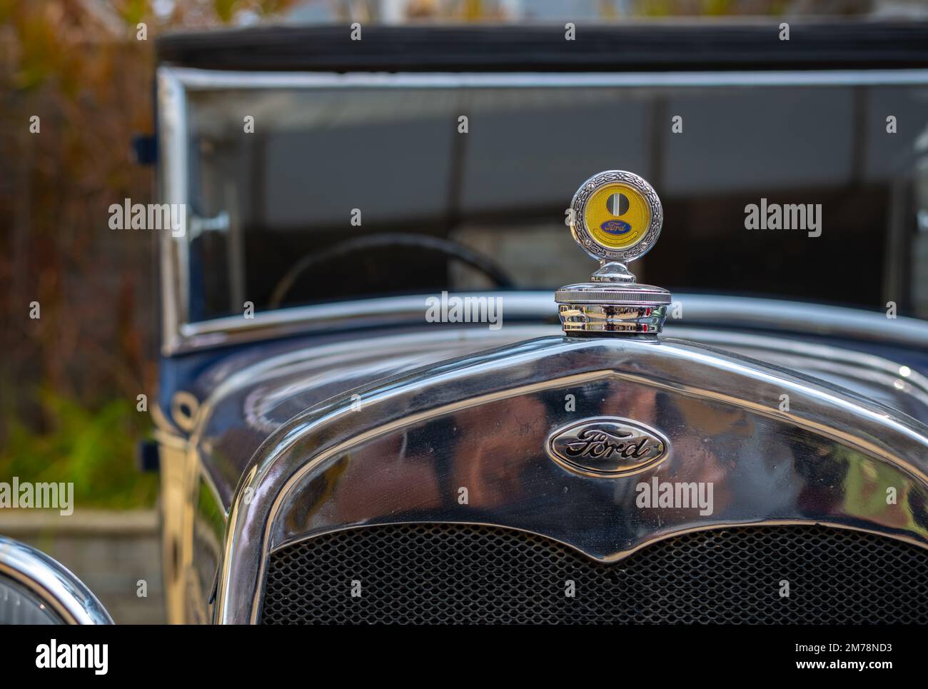 Chennai, India, December 18th 2022: Front View of Ford Roadster Model ...