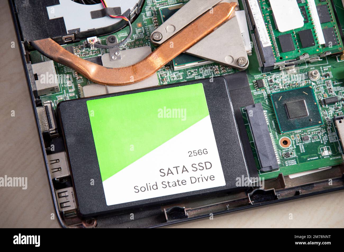 SSD drives are now a popular upgrade for older computers Stock Photo ...