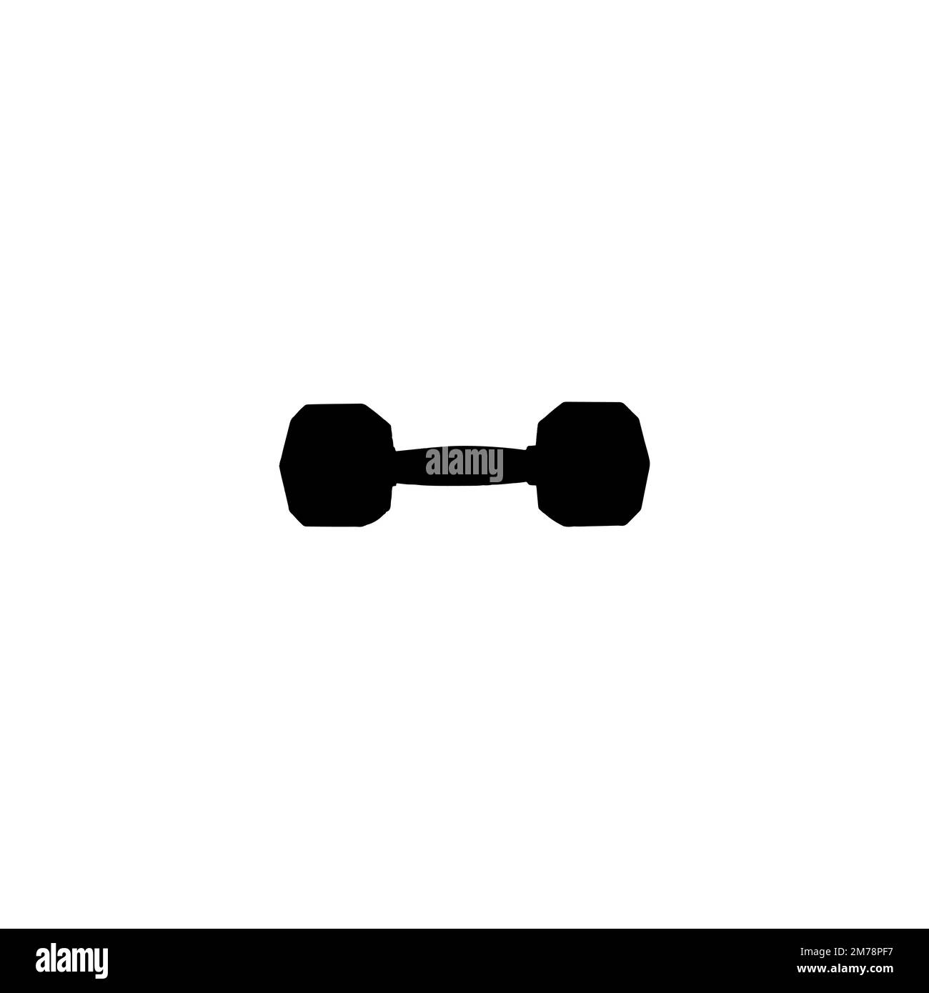 Dumbbell icon. Simple style gym sport big sale poster background symbol ...