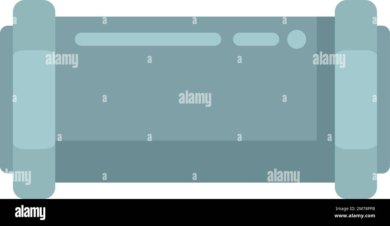 Pump pipe icon flat vector. Steel system. Industrial flange isolated ...