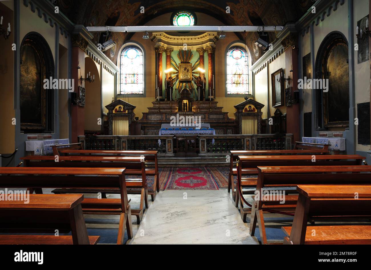 Santa Maria Draperis Latin Catholic Church is in Taksim, Turkey Stock ...