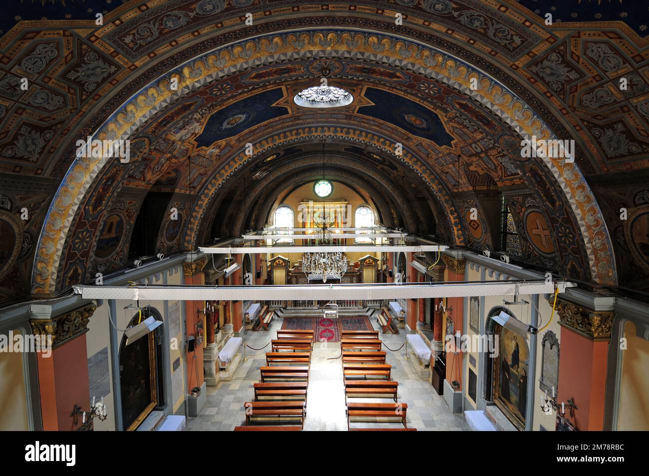 Santa Maria Draperis Latin Catholic Church is in Taksim, Turkey Stock ...