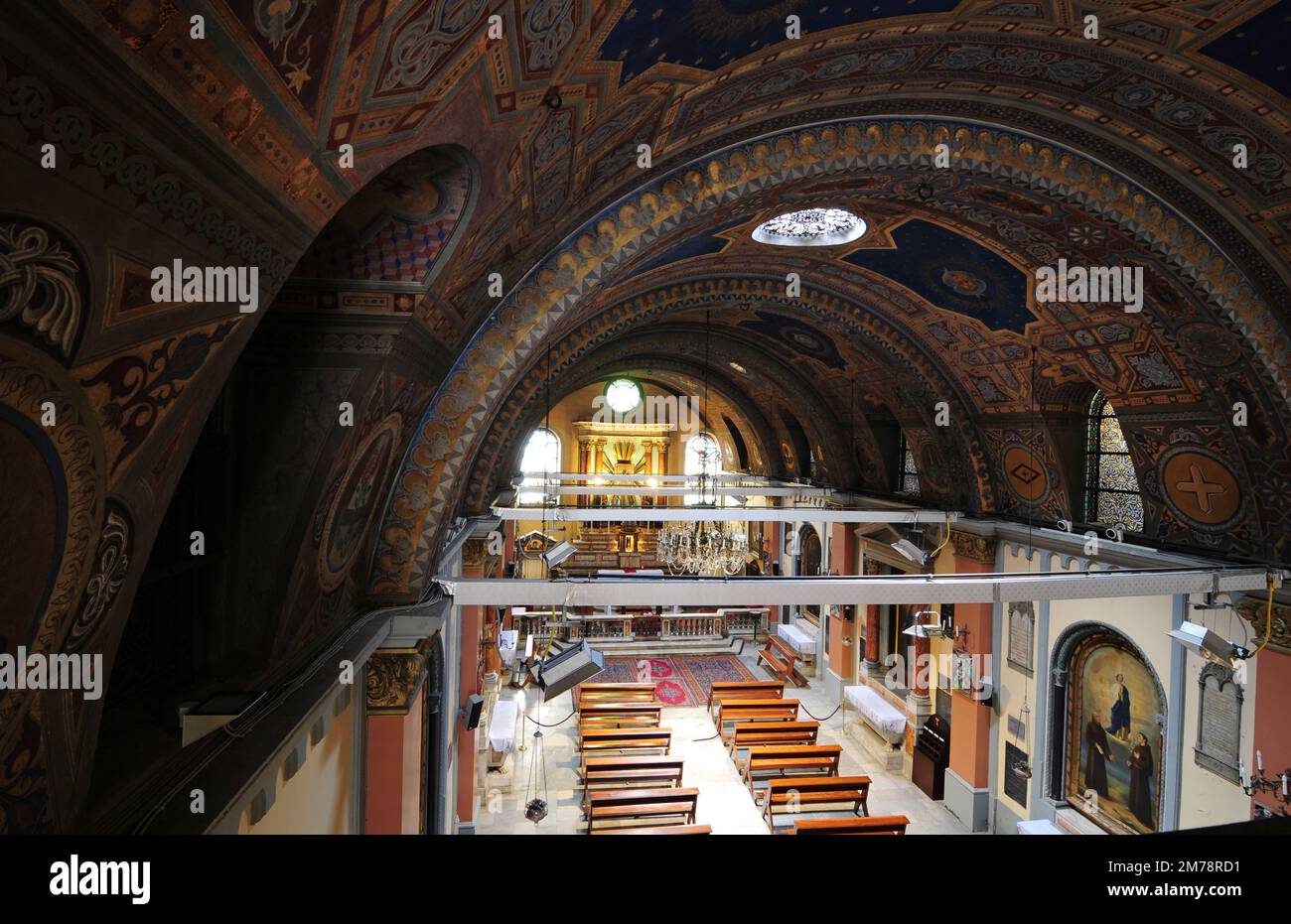 Santa Maria Draperis Latin Catholic Church is in Taksim, Turkey Stock ...