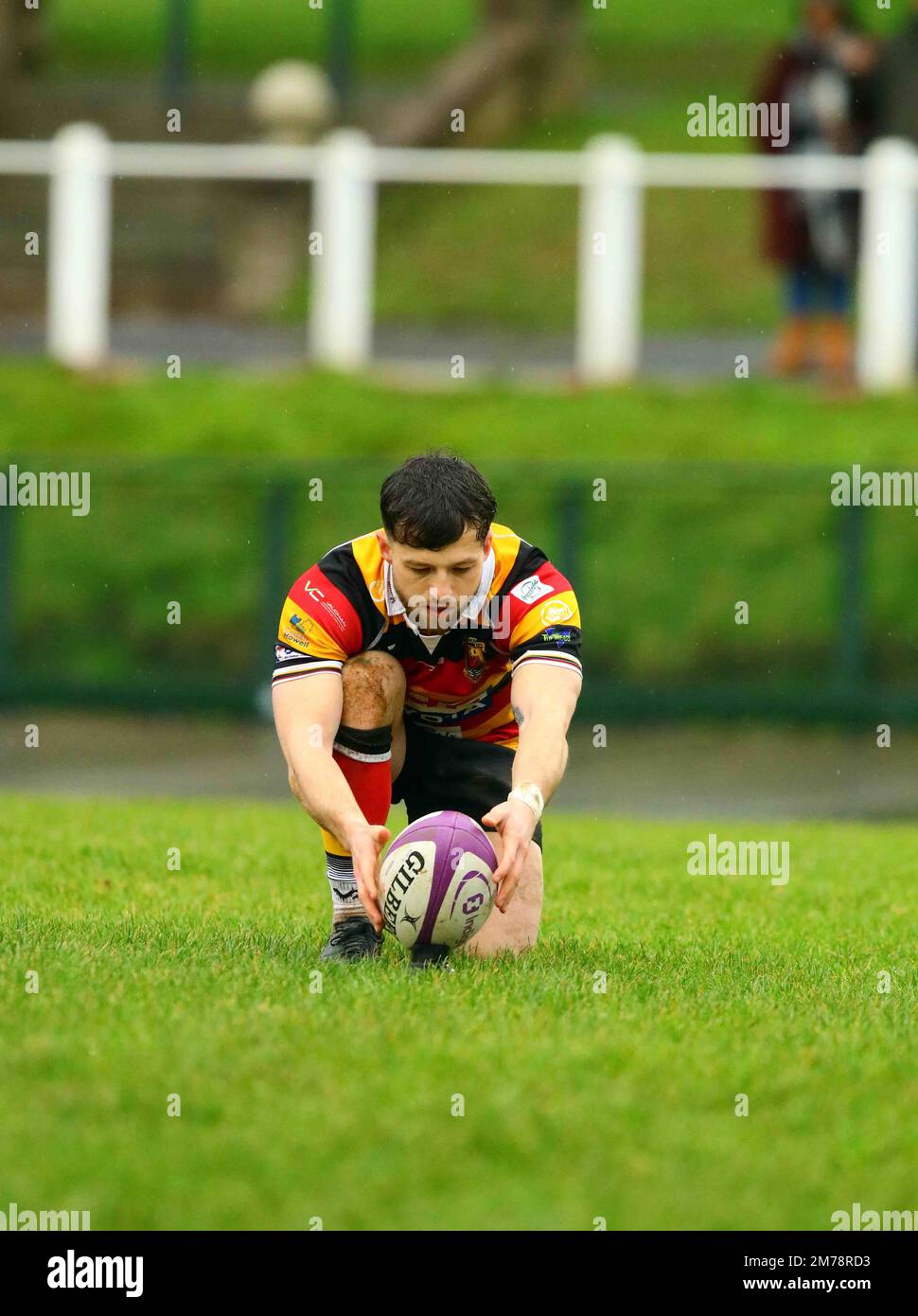 Carmarthen Quins RFC v Bridgend Ravens RFC Indigo Prem 2023 Stock Photo ...