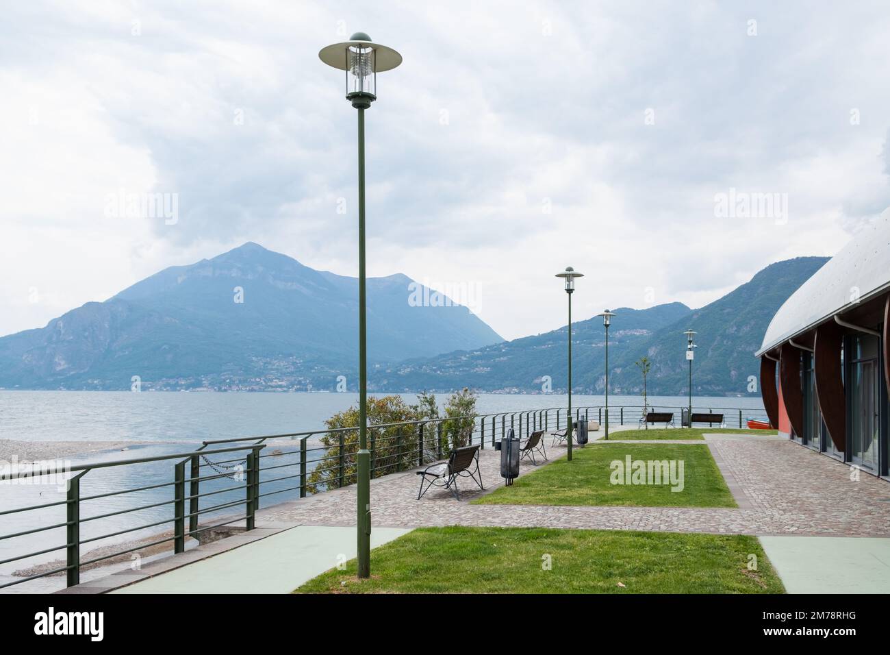 Bellano, Italy - April 30, 2022: Bellano lakeside Stock Photo - Alamy
