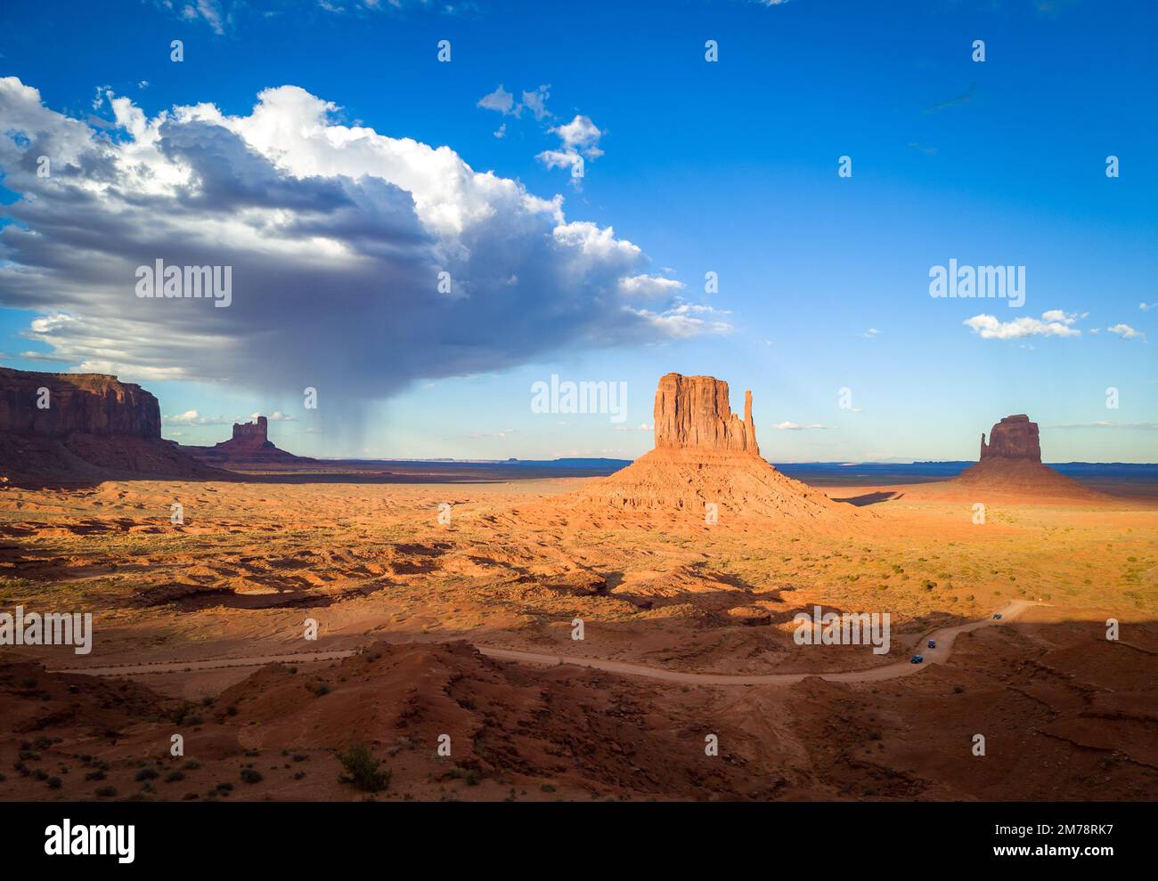 rain and sun in monument valley Stock Photo - Alamy
