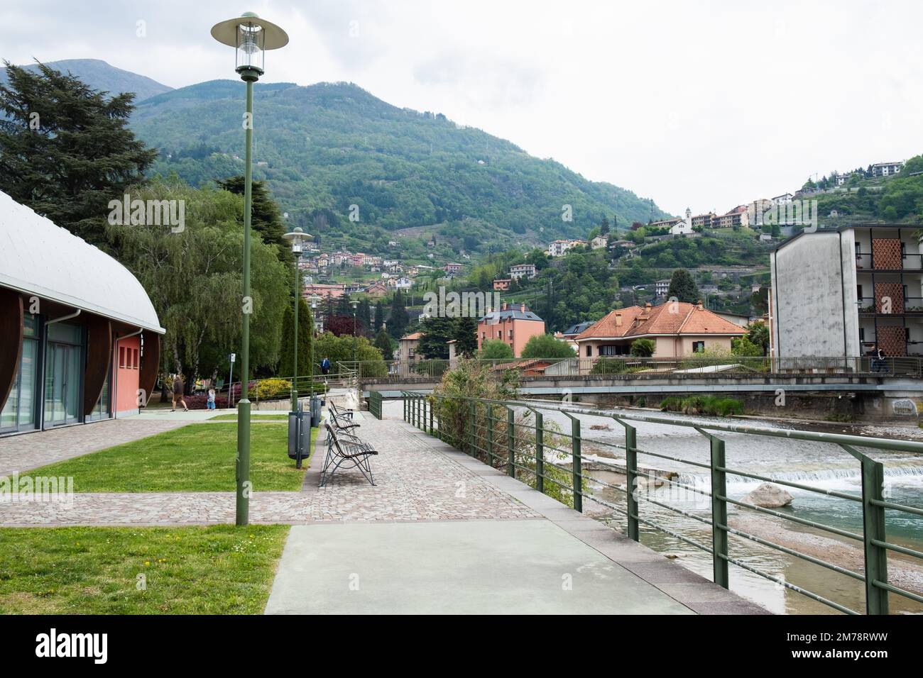 Bellano, Italy - April 30, 2022: Bellano lakeside Stock Photo - Alamy