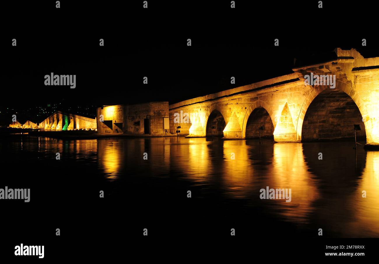 Kanuni Sultan Suleyman Bridge, located in Buyukcekmece, Turkey, was ...