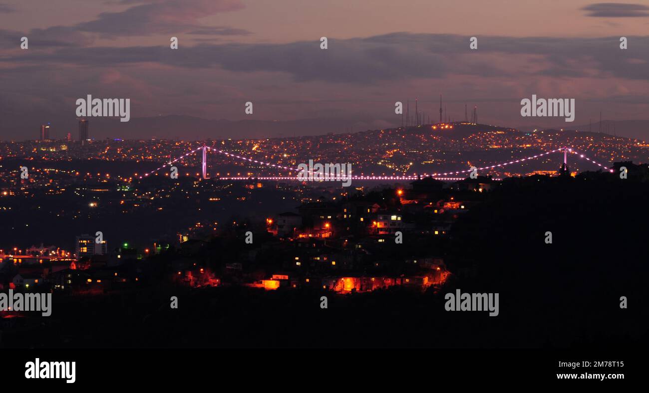 Bridges structure in silhouette hi-res stock photography and images - Alamy