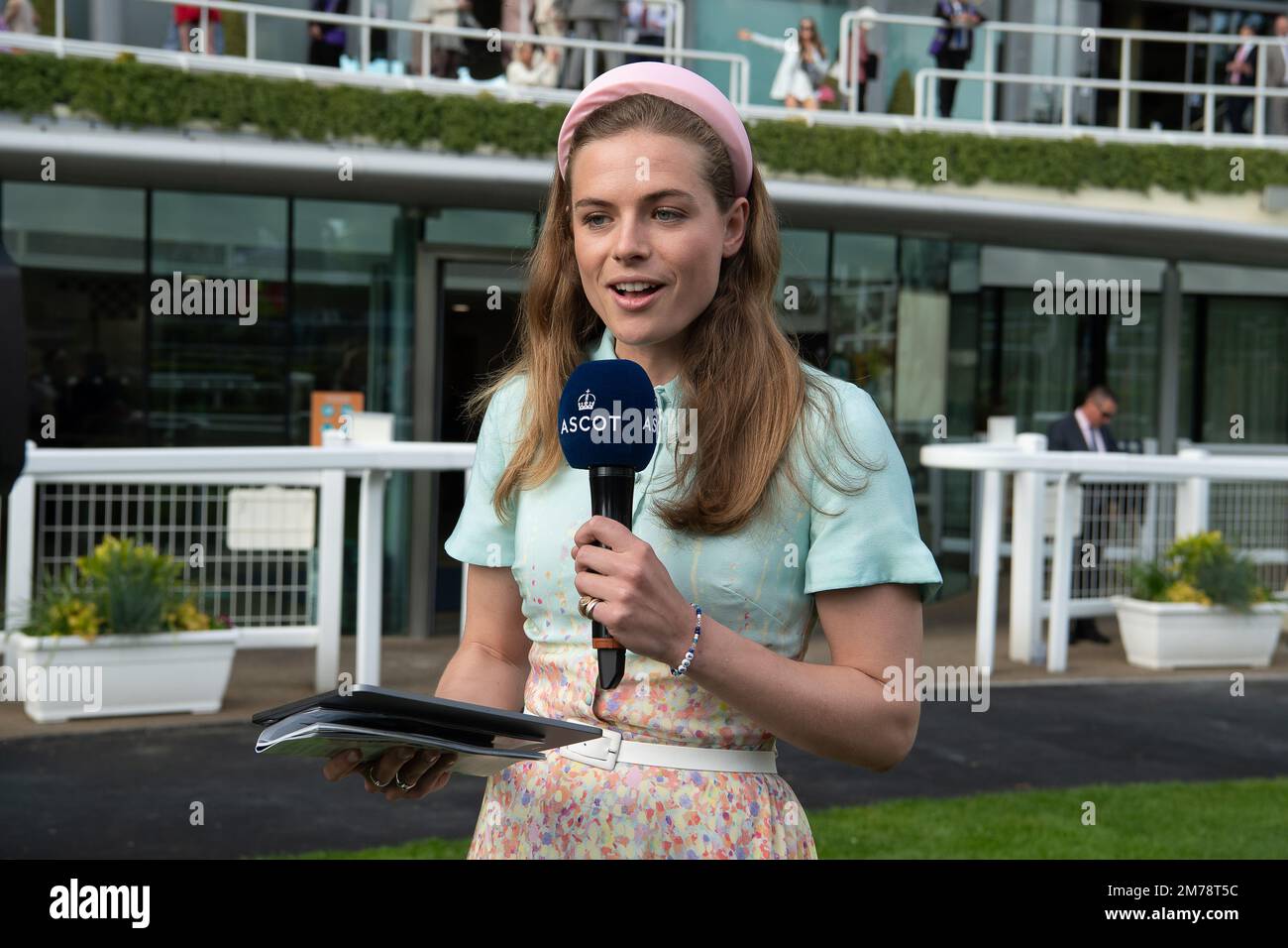 7th May, 2022. Ascot, Berkshire, UK. Television Racing presenter and ...