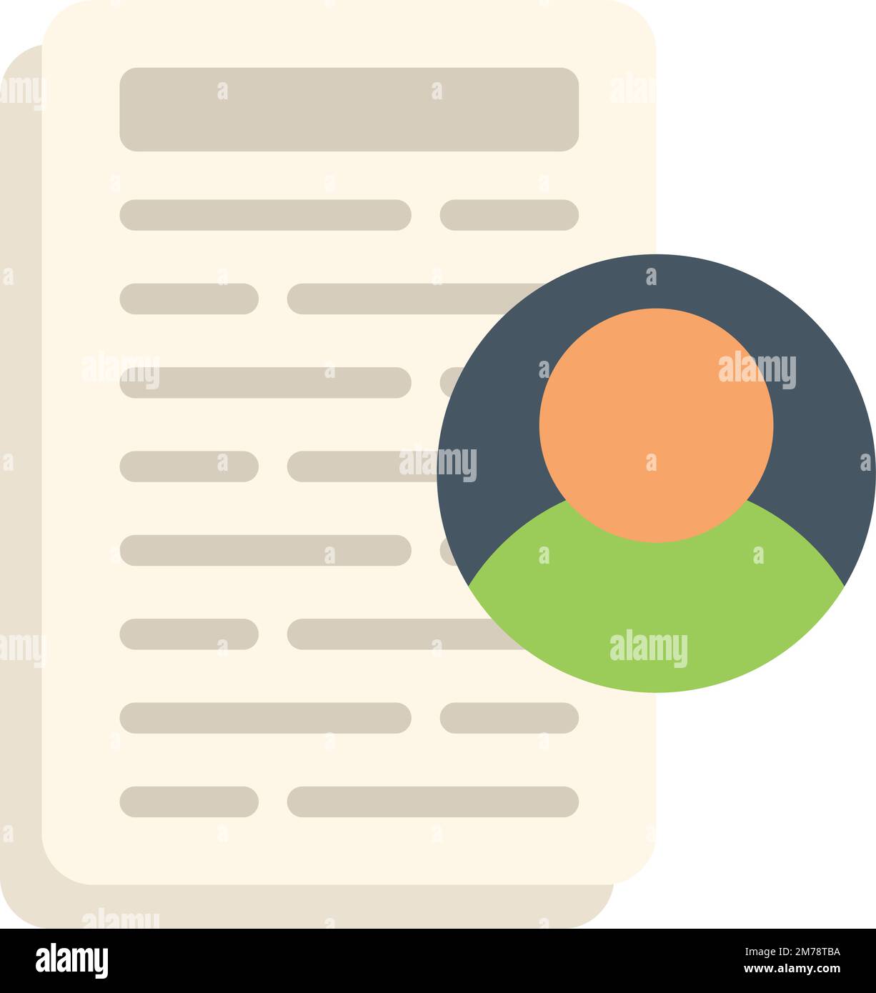 Strategy account icon flat vector. Client platform. System access ...