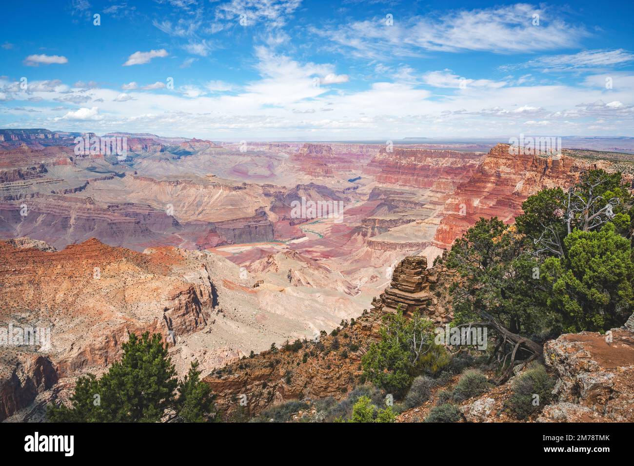 south rim overlook of grand canyon national park Stock Photo - Alamy