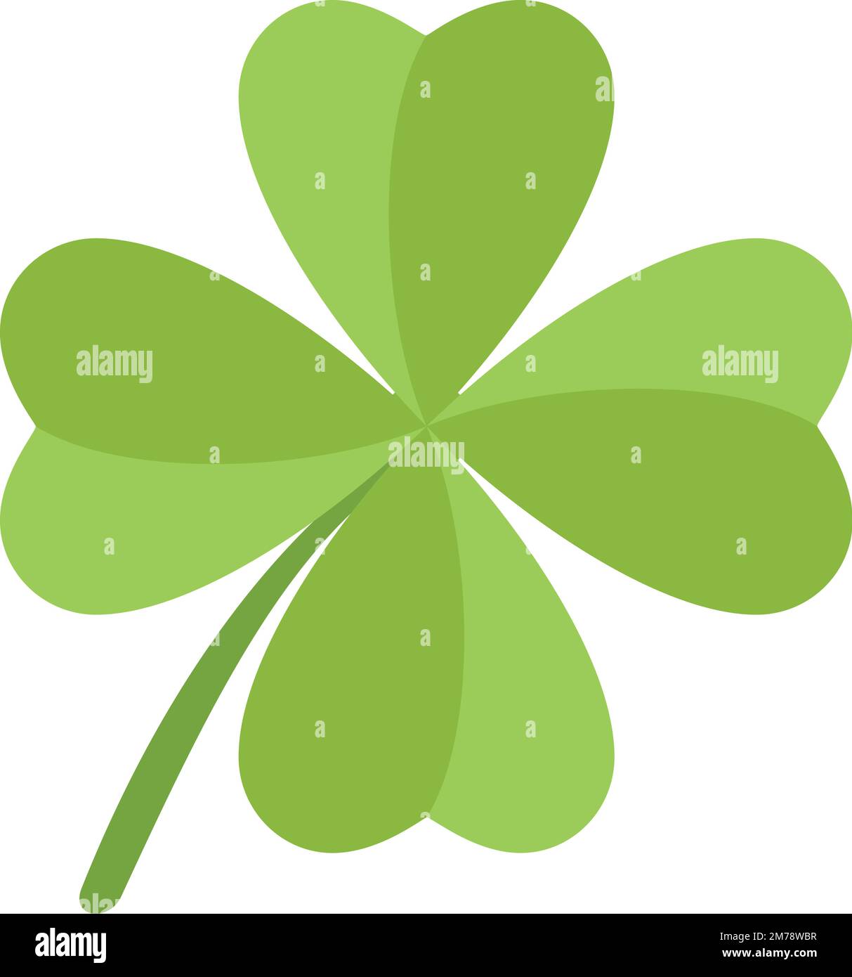 Spring clover icon flat vector. Luck leaf. Ireland day isolated Stock ...