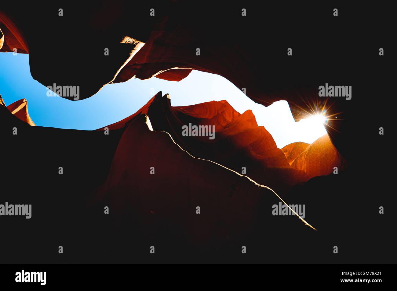 high contrast of shadow and light in antelope canyon Stock Photo - Alamy