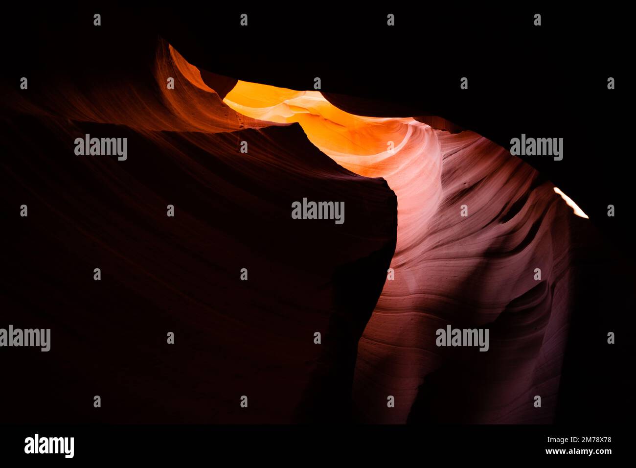 high contrast of light and shadow in antelope canyon Stock Photo - Alamy