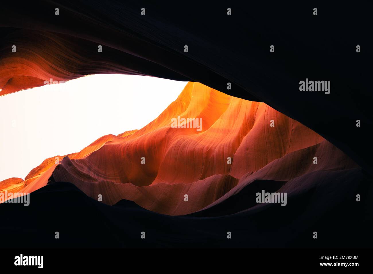 high contrast view of antelope canyon Stock Photo - Alamy