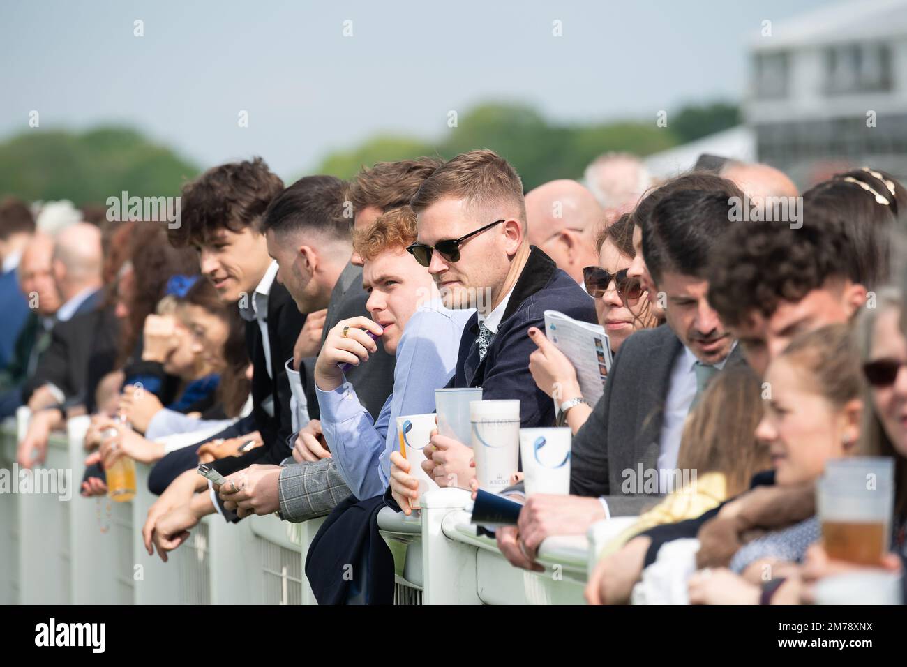 Ascot, Berkshire, UK. 7th May, 2022. Racegoers enjoying their day at ...