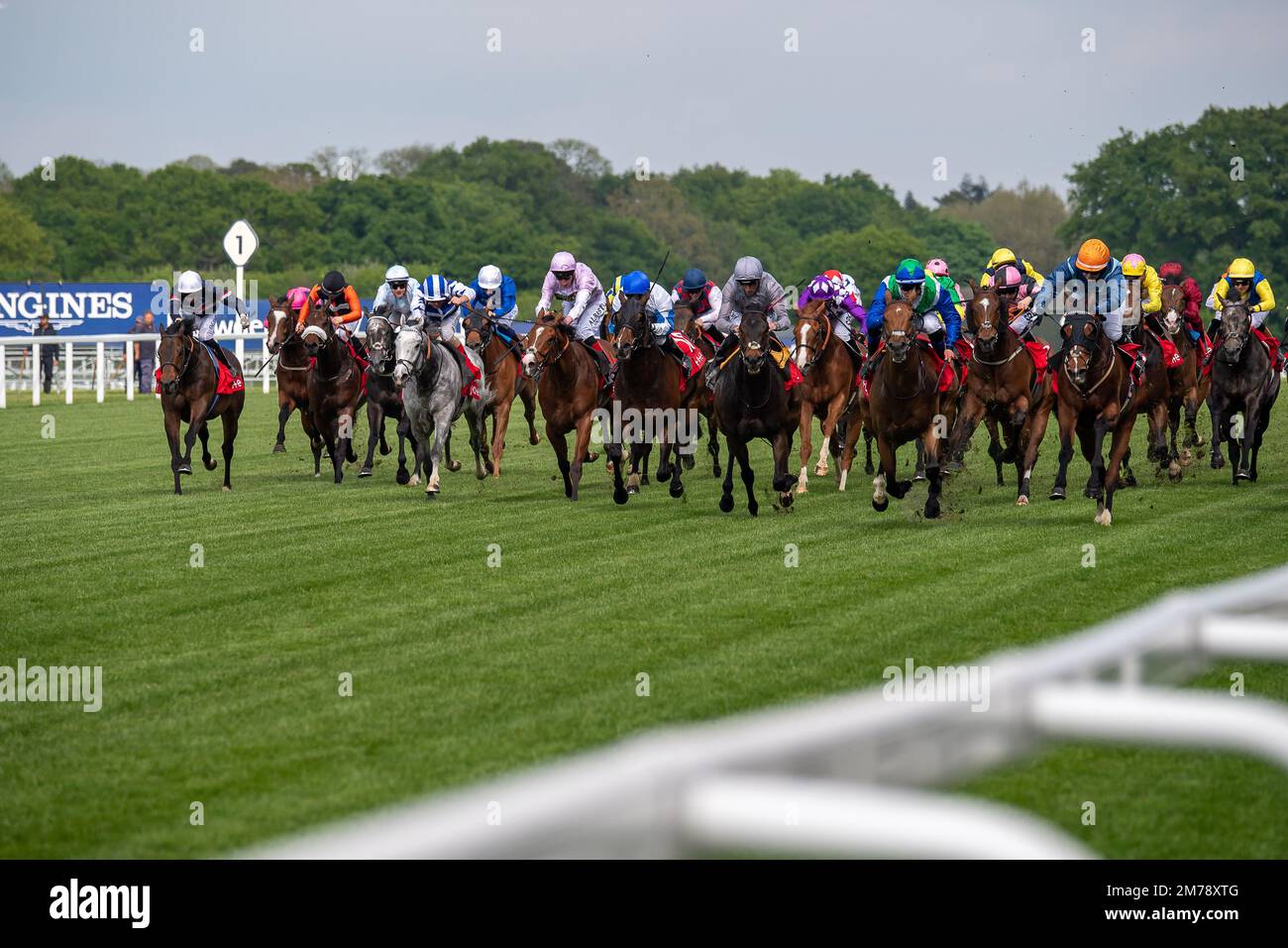 Ascot, Berkshire, UK. 7th May, 2022. Riders in the Tote Victoria Cup at ...