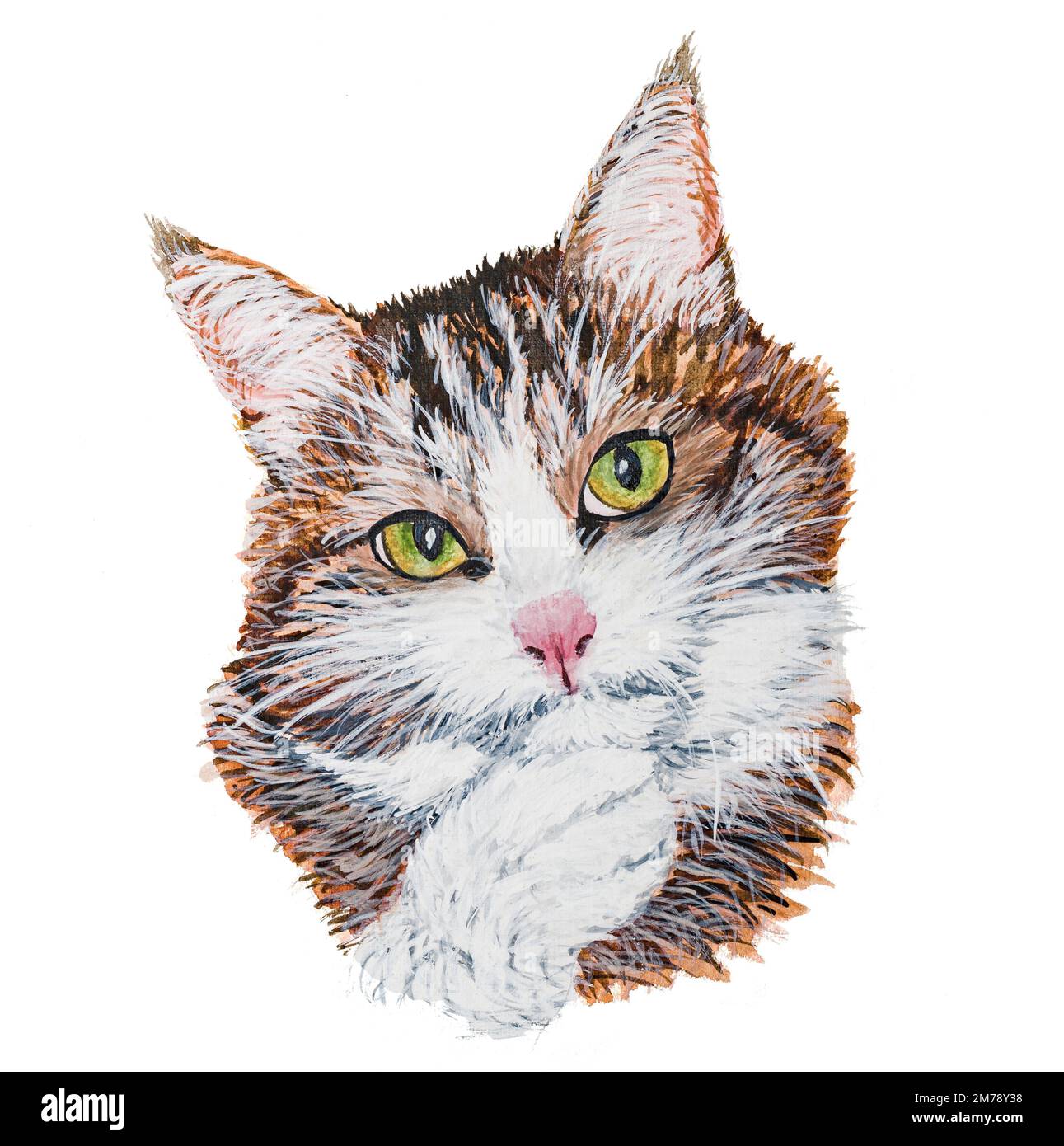 Brown striped painting Cut Out Stock Images & Pictures - Alamy