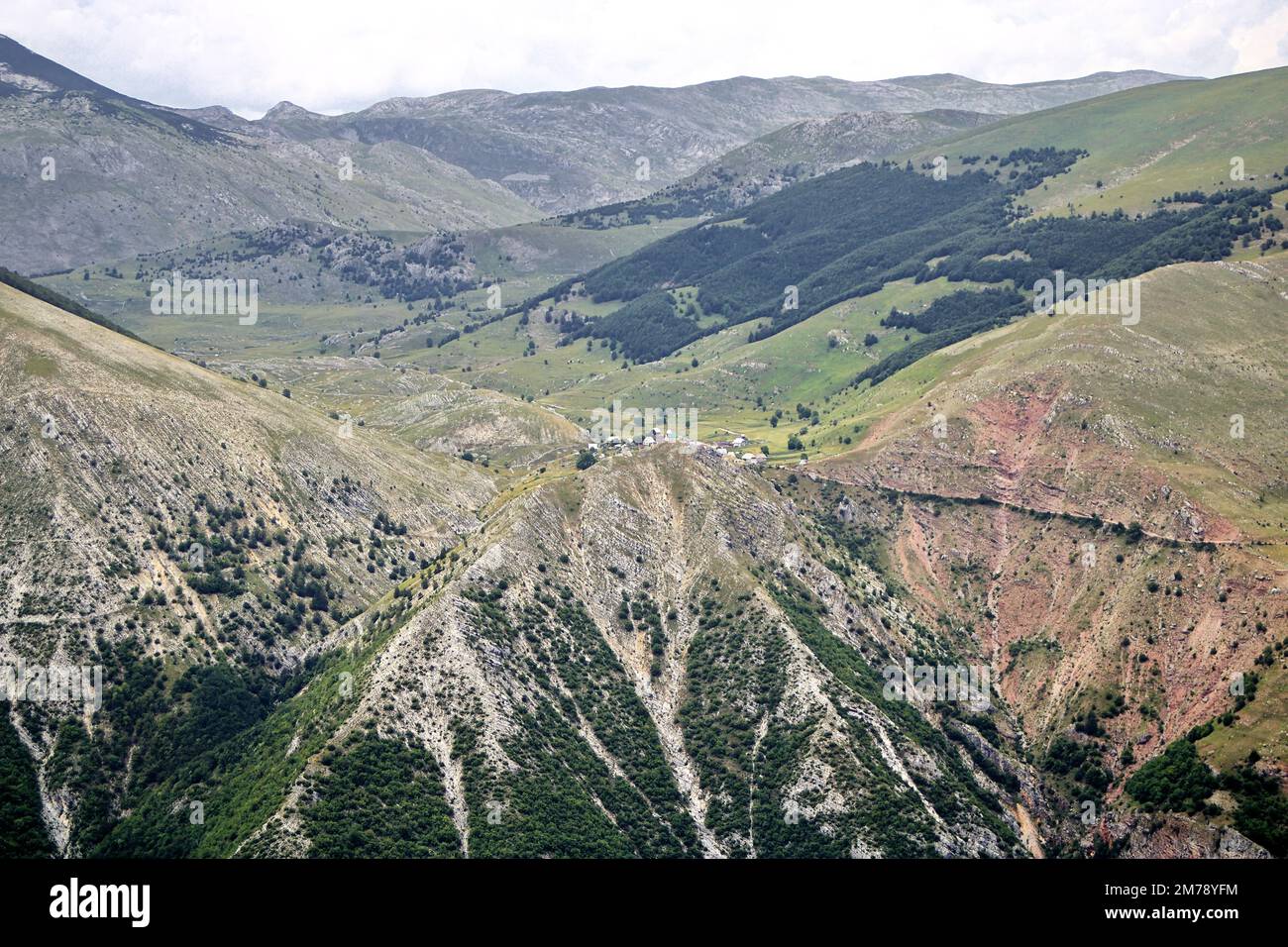 A beautiful view of Lukomir village in Bosnia and Herzegovina Stock ...