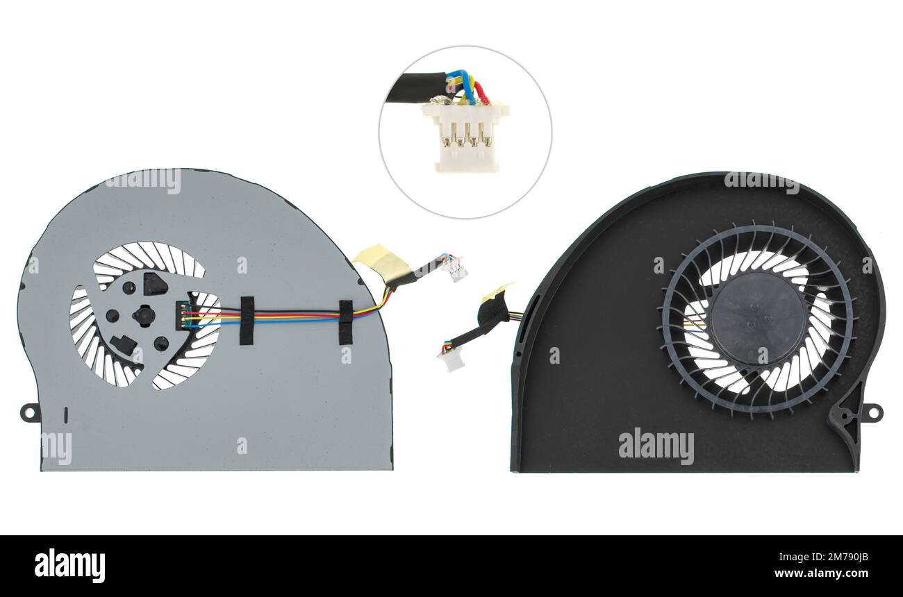 laptop fan, cooling system, on a white background in isolation Stock ...