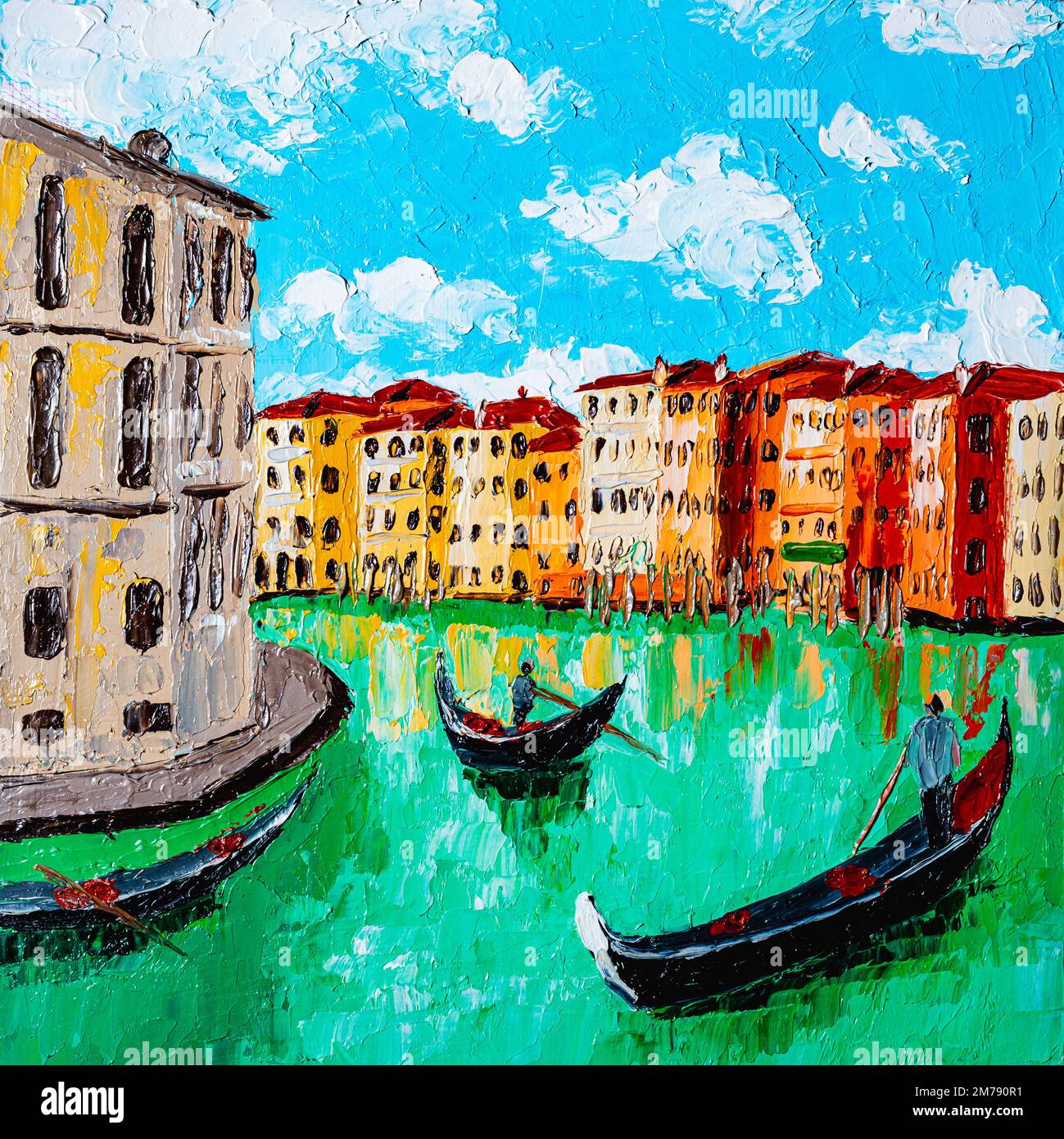 Venice oil painting hi-res stock photography and images - Alamy