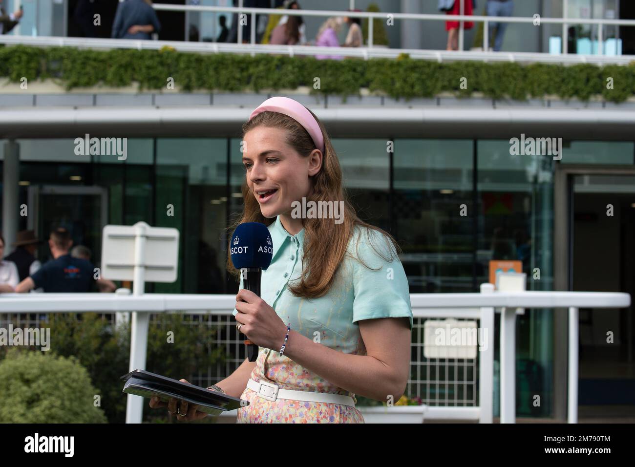 7th May, 2022. Ascot, Berkshire, UK. Television Racing presenter and ...