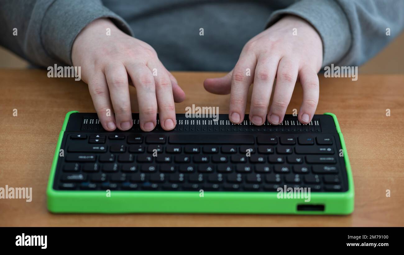 Tactile reading system hi-res stock photography and images - Alamy