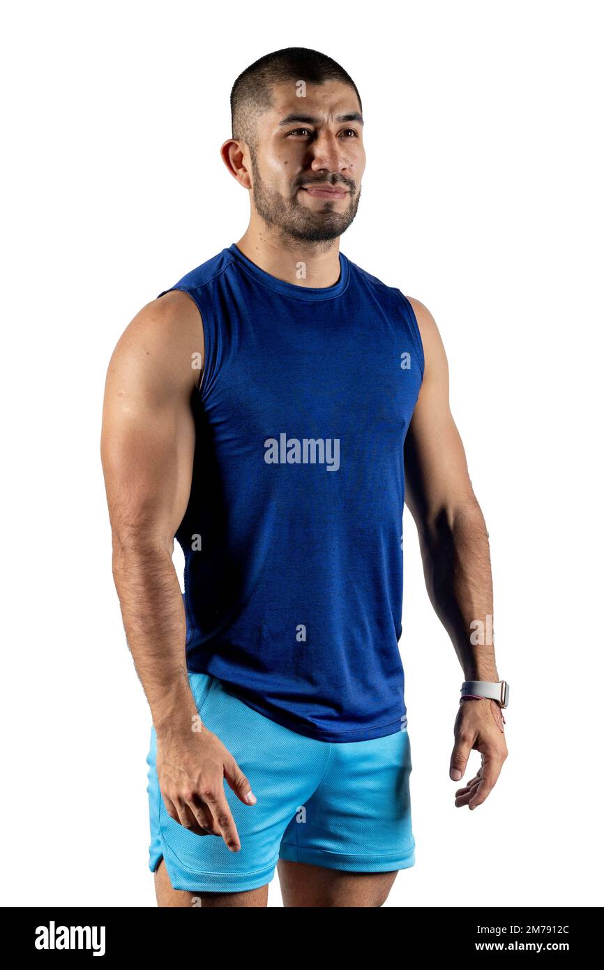 Muscle man standing straight hi-res stock photography and images - Alamy