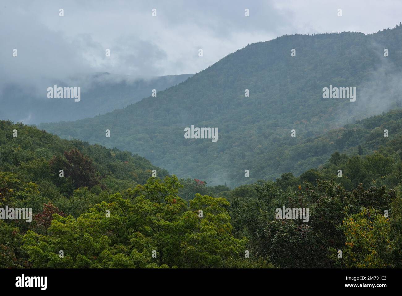 Lafayette is the highest point in the Franconia Range, a line of peaks ...