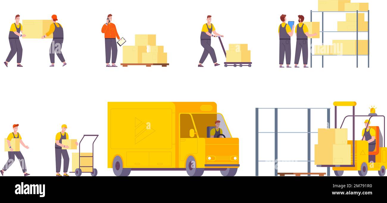 Inventory Boxes Clipart