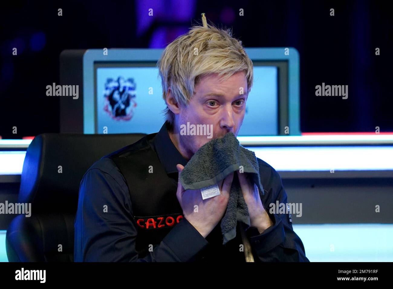 Neil Robertson as he is beaten by Shaun Murphy during day one of the ...