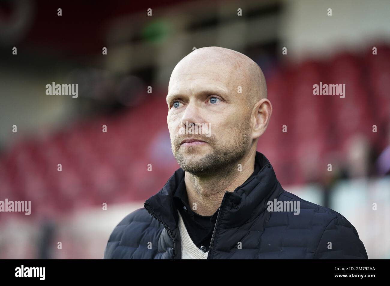 ROTTERDAM - FC Groningen coach Dennis van der Ree during the Dutch ...