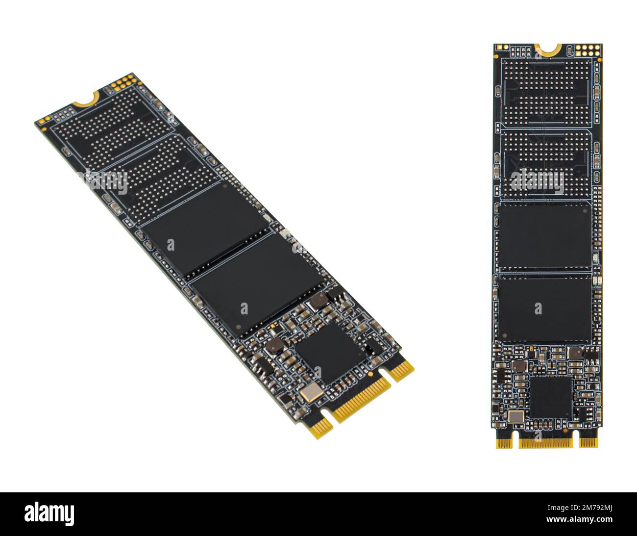 SSD drive, form factor M.2, isolated on white background Stock Photo ...