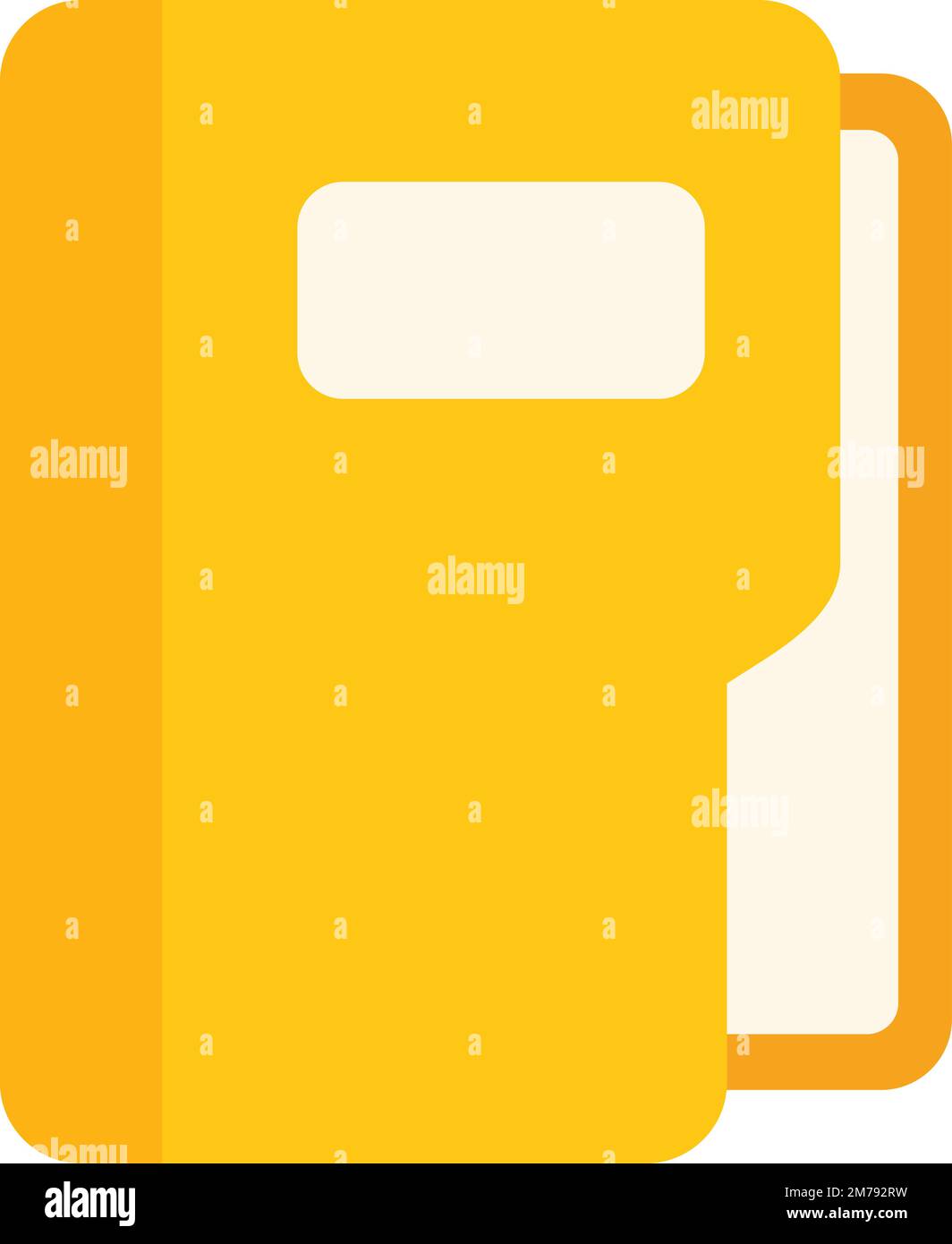 Folder icon flat vector. Crm database. Data system isolated Stock ...