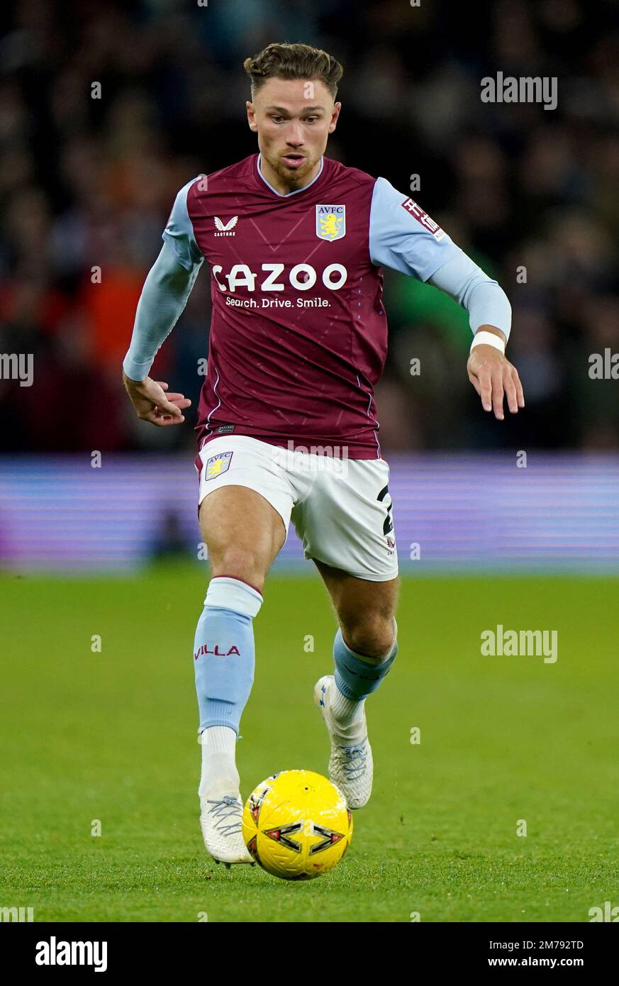 Aston Villa's Matty Cash in action during the Emirates FA Cup third ...