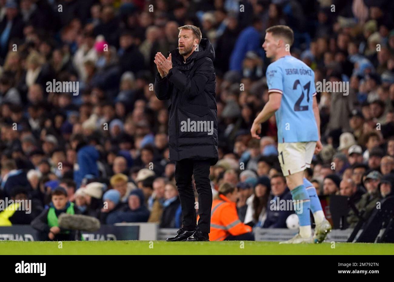 Chelsea manager Graham Potter on the touchline during the Emirates FA ...