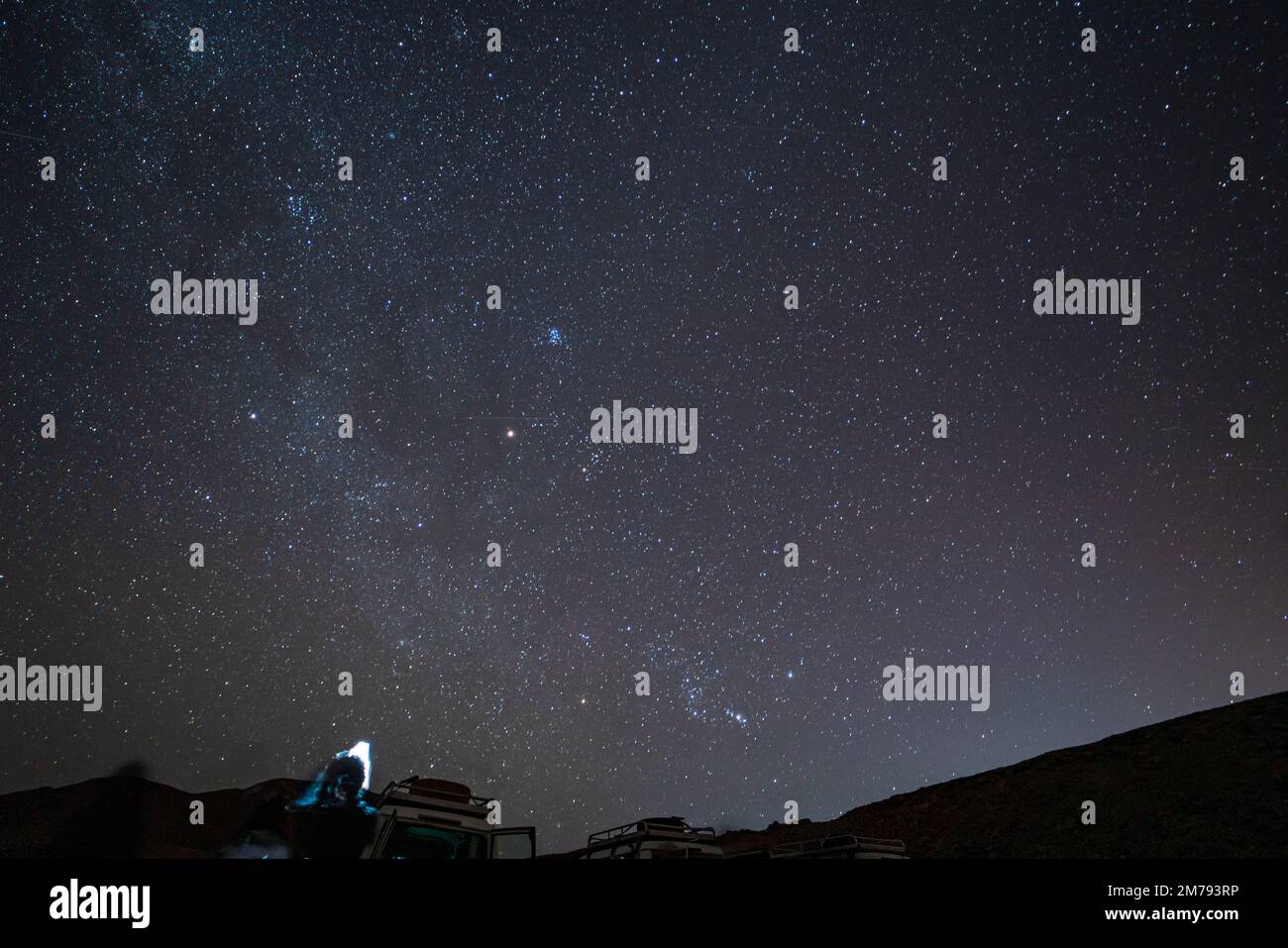 Starry night over the egyptian desert Stock Photo - Alamy