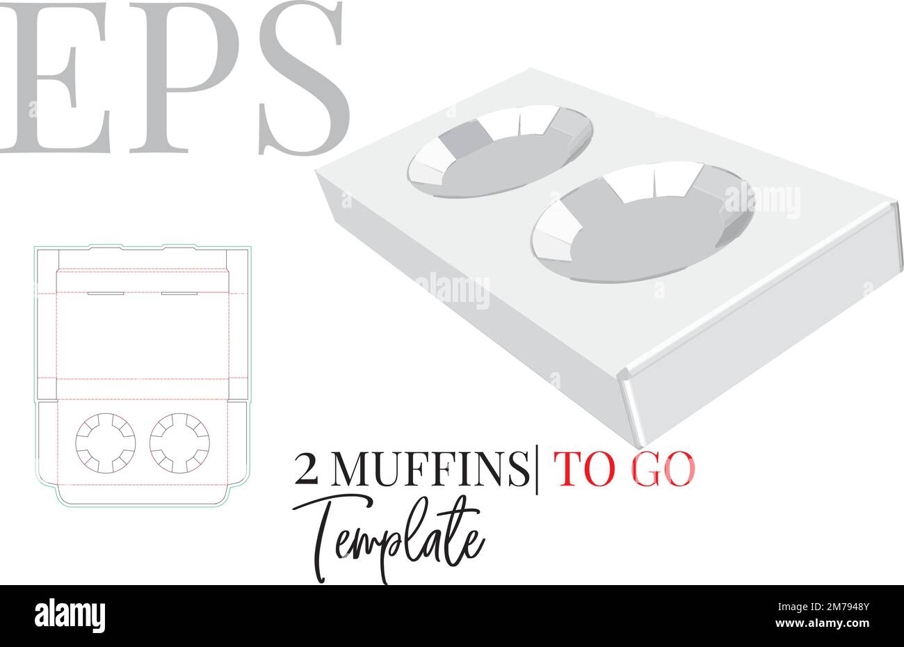 Muffins to go two pack, die cut template. White clear, blank muffins ...