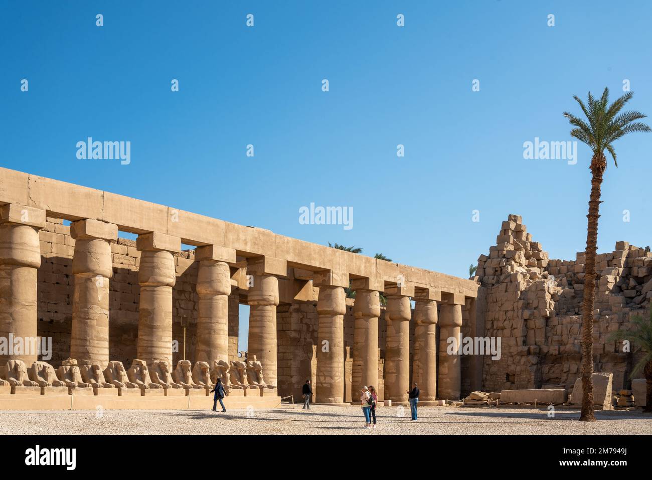 Luxor temple is a travel back in time Stock Photo - Alamy