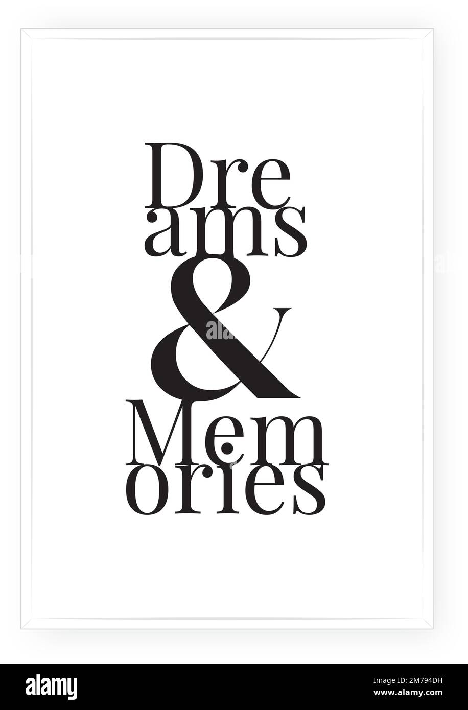 Dreams and memories, vector. Scandinavian minimalist art design ...