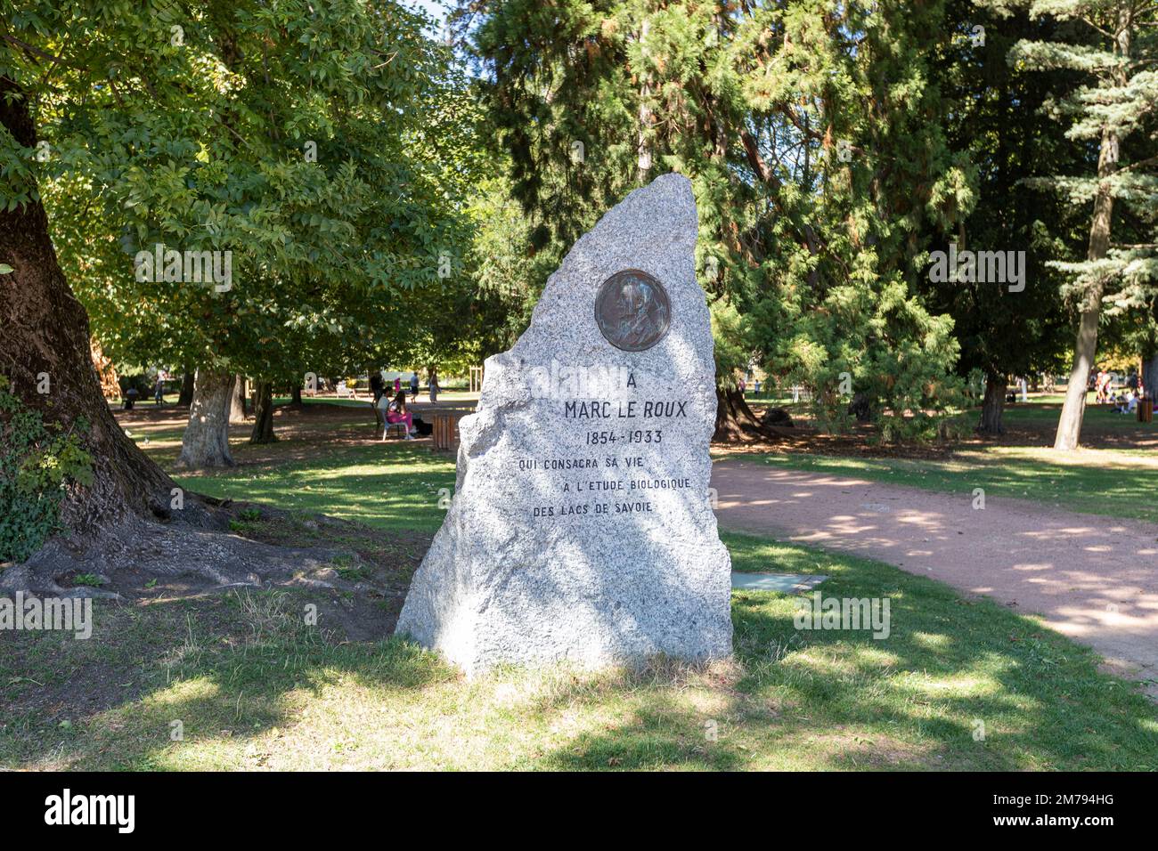 Annecy, France. Statue Marc Le Roux. (CTK Photo/Marketa Hofmanova Stock ...
