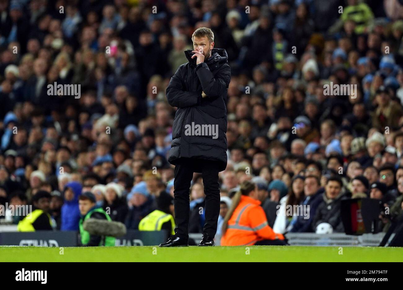Chelsea manager Graham Potter on the touchline during the Emirates FA ...